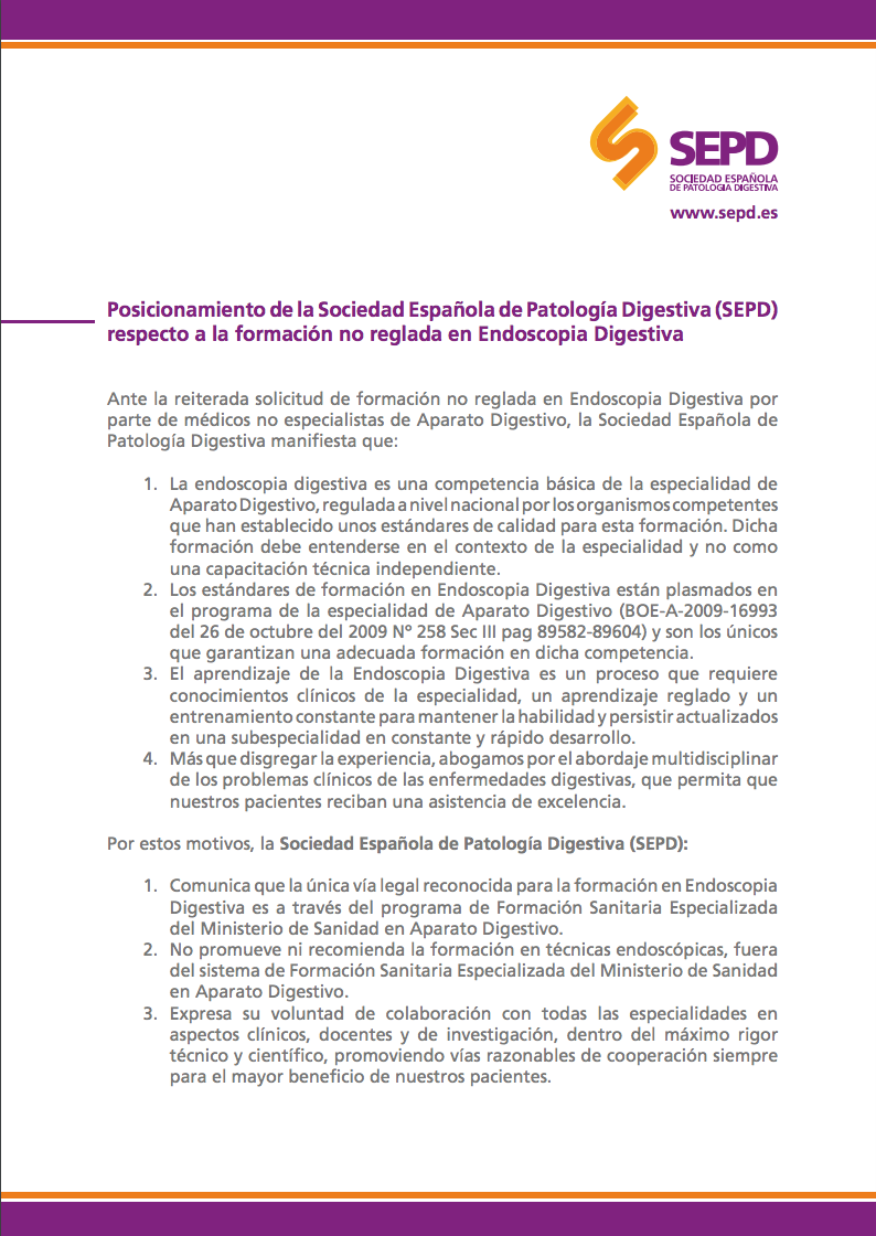Sociedad Española de Patología Digestiva (SEPD)